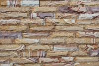 China Yellow Sandstone Mushroom Face Stacked Stone Panel 600x150mm Outdoor Wall Cladding for sale