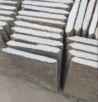 China Yellow Granite Wall Caps Natural Pillar Caps 55x55x4-5cm Outdoor Stone for sale