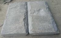China Blue Quartzite Wall Caps Natural Stone Pillar Caps 55x55x4-5cm Outdoor Column Top for sale