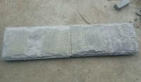 China Blue Quartzite Wall Caps Natural Stone Pillar Caps 55x55x4-5cm Outdoor Column Top for sale