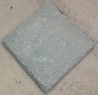 China Grey Slate Wall Caps Natural Stone Pillar Caps 55x55x4-5cm Outdoor Column Top for sale