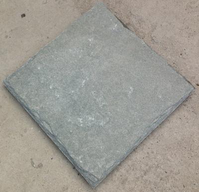 China Grey Slate Wall Caps Natural Stone Pillar Caps 55x55x4-5cm Outdoor Column Top for sale