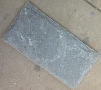 China Grey Slate Wall Caps Natural Stone Pillar Caps 55x55x4-5cm Outdoor Column Top for sale
