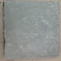 China Grey Slate Wall Caps Natural Stone Pillar Caps 55x55x4-5cm Outdoor Column Top for sale