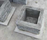 China Grey Slate Column,Natural Stone Pillar,Ledgestone Pillar,Grey Stone Postbox,Gate Grey Pillar for sale