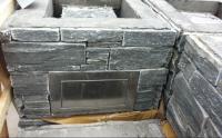 China Grey Slate Column,Natural Stone Pillar,Ledgestone Pillar,Grey Stone Postbox,Gate Grey Pillar for sale