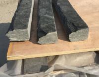 China Black Quartzite Wainscot Natural Stone Waistline 60x20cm Outdoor Wall Panel for sale