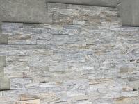 China Wood Grain Granite Culture Stone Ledger Panels 600x150mm Natural Split Stone Cladding for sale