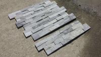 China Blue Quartzite Z Clad Stacked Stone Veneer 600x150mm Natural Split Wall Cladding for sale