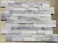 China Blue Quartzite Z Clad Stacked Stone Veneer 600x150mm Natural Split Wall Cladding for sale