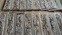 China Forest Brown Sandstone Culture Stone Ledgestone 600x150mm Natural Stacked Stone Wall Cladding for sale
