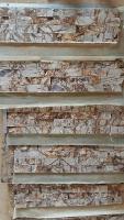 China Forest Brown Sandstone Culture Stone Ledgestone 600x150mm Natural Stacked Stone Wall Cladding for sale