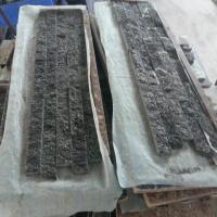 China Black Diamond Quartzite Thin Stone Veneer 600x150mm Natural Split Ledgestone for Wall Cladding for sale