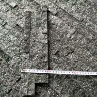China Black Diamond Quartzite Thin Stone Veneer 600x150mm Natural Split Ledgestone for Wall Cladding for sale