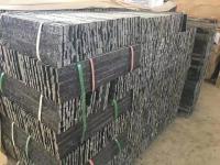 China Black Diamond Quartzite Thin Stone Veneer 600x150mm Natural Split Ledgestone for Wall Cladding for sale