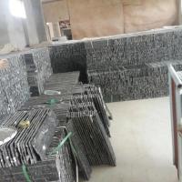 China Lightning Black Quartzite Ledgestone 600x150mm Natural Stone Veneer for Wall Cladding for sale