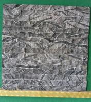 China Black Wooden Marble Culture Stone Ledgestone 600x150x15-25mm Natural Split Wall Cladding for sale
