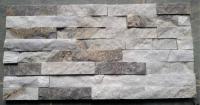 China Silver White Quartzite Stone Cladding,Natural Quartzite Culture Stone,Split Face Ledgestone,Blacksplash Stone Panels for sale