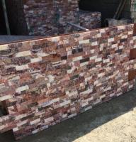 China Glory Purple Marble Culture Stone 600x150mm Natural Split Ledgestone for Wall Cladding for sale