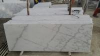 China Guangxi White Marble Slabs 20mm Polished Chinese Carrara Marble for Countertops for sale