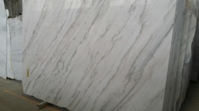 China Guangxi White Marble Slabs 20mm Polished Chinese Carrara Marble for Countertops for sale
