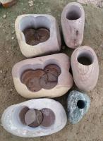 China Natural Stone Flower Pot for Garden Landscaping Decoration Custom Size for sale