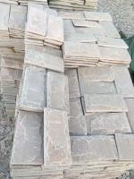China Natural Quartzite Mushroom Wall Stone Pink Silver Oyster 10x20cm 30x15cm 20x40cm for sale