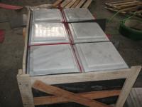 China Guangxi White Marble Wall Coping Pillar Cap 600x600mm Custom Sizes for B2B Export for sale