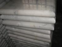 China Guangxi White Marble Pillar Cap 600x600mm Wall Coping Stone Column Top for sale