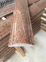 China Maple Leaf Red Granite Staircase Handrail 1000-1500mm Custom Balustrade G562 for sale