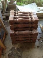 China G562 Red Granite Baluster Maple Leaf Red Handrail 1000-1500mm Custom Sizes for sale