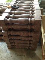 China G562 Red Granite Baluster Maple Leaf Red Handrail 1000-1500mm Custom Sizes for sale