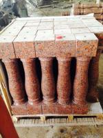 China G562 Red Granite Baluster Maple Leaf Red Handrail 1000-1500mm Custom Sizes for sale