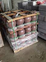 China G562 Maple Leaf Red Granite Packing Stones 305x305mm Capao Bonito Granite Curb Stone for sale
