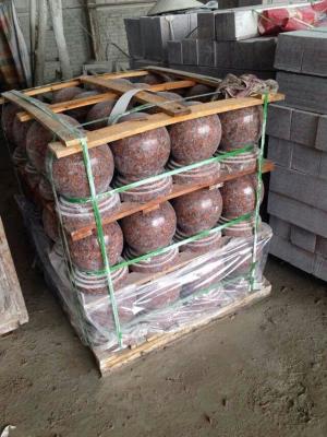 China G562 Maple Leaf Red Granite Packing Stones 305x305mm Capao Bonito Granite Curb Stone for sale