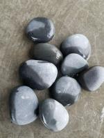China Water Washed Black Pebble Stones 2-3cm Natural Landscaping Cobble for Garden Walkway Decoration for sale