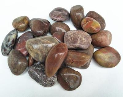 China Natural Red Polished Pebble Stones 3-5cm for Landscaping Decoration for sale