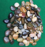 China Polished Multicolor Pebble Stones 2-3cm Natural River Cobbles for Landscaping Decoration for sale