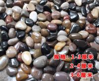 China Polished Multicolor Pebble Stones 2-3cm Natural River Cobbles for Landscaping Decoration for sale