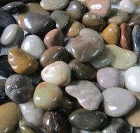 China Polished Multicolor Pebble Stones 2-3cm Natural River Cobbles for Landscaping Decoration for sale