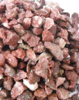 China Red Gravel Crushed Stone 1-3mm 3-5mm 5-8mm Landscaping Decorative Pebbles for sale