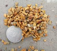 China Yellow Gravel Crushed Stone 1-3mm 3-5mm 5-8mm for Landscaping Decoration for sale