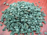 China Peacock Green Gravel Crushed Stone 1-3mm 3-5mm 5-8mm Landscaping Pebbles for sale