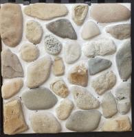 China Natural Multicolor Pebble Wall Stones 10-25cm for Indoor Outdoor Decoration for sale