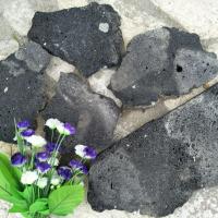 China Black Lava Stone Random Flagstones 2.5-3.5cm Thickness for Wall and Floor Decoration for sale