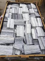 China Cloudy Grey Quartzite Random Stone,Silver Grey Quartzite Field Stone Veneer,Quartzite Stack Stone for sale