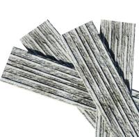China Black Onyx Marble Stone Panels 600x150mm Chiseled Surface Waterfall Wall Cladding for sale