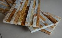 China New Oyster Split Face Slate Stone Cladding 600x150mm Natural Stone Veneer for Wall Covering for sale