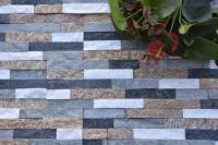 China Natural Quartzite Granite Culture Stone Ledgestone Panel Mixed Colors 600x150mm for sale