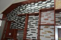 China Black White Marble Ledgestone 600x150mm Natural Stone Veneer for Wall Cladding for sale